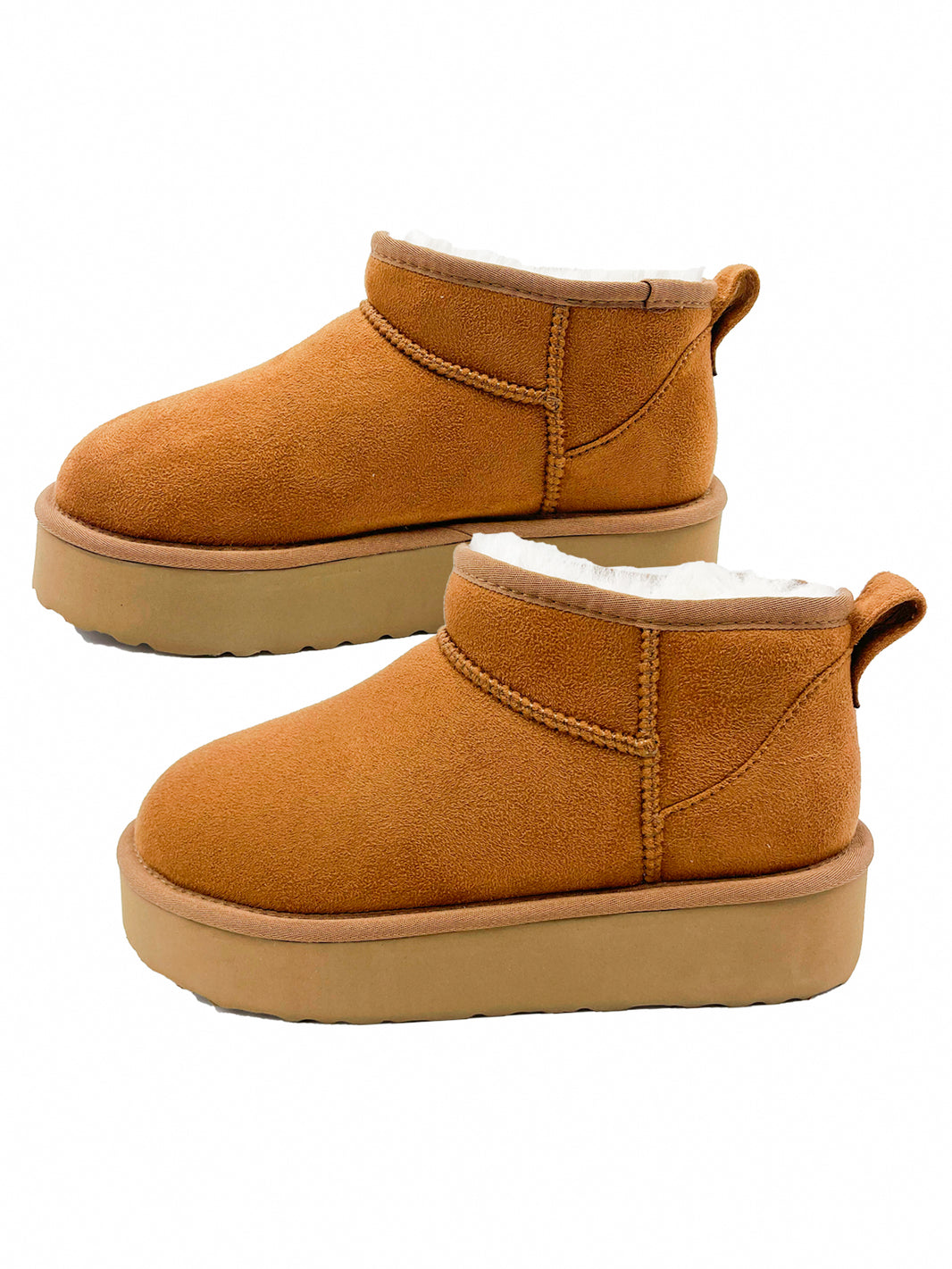 PAWJ Ultra Mini Platform Boot | Chestnut / Aspen Snow – Pawj California