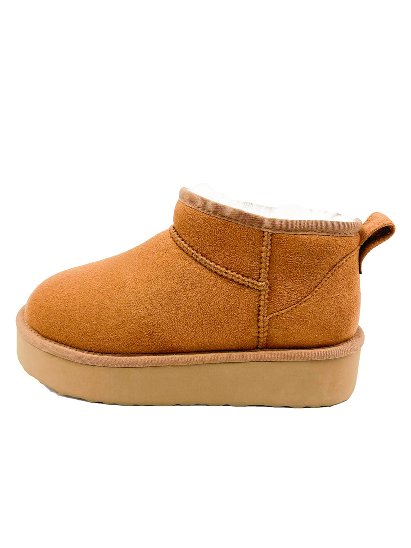 PAWJ Ultra Mini Platform Boot | Chestnut / Aspen Snow – Pawj California